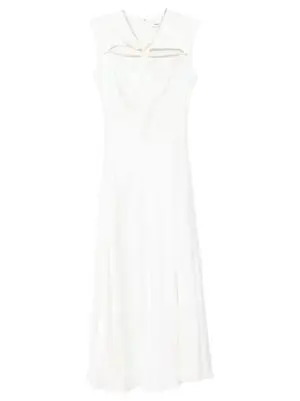 Sandro Crystal-embellished Maxi Dress - White