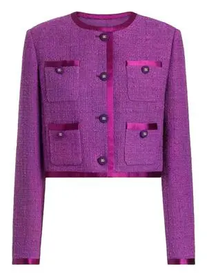 Dolce & Gabbana Dna Rachel Tweed Single-breasted Jacket - Purple