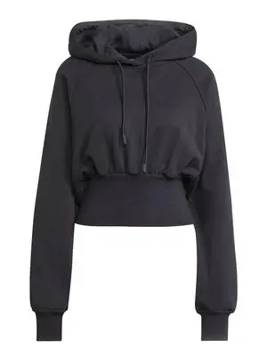 Stella McCartney Logo Cropped Hoodie - Black