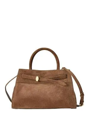 Veronica Beard Suede Dash Bag - Bark