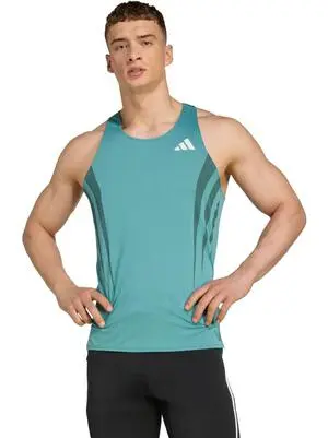 Adidas Adizero Archive Running Singlet - Powder Teal