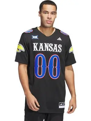 Adidas Kansas Jayhawks Premier Alternate Football Jersey - Black