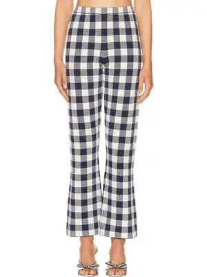 SEROYA Talia Pant - Classic Navy Gingham