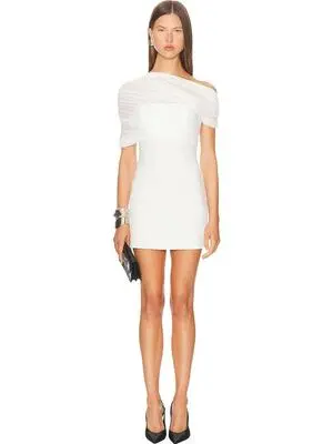 SEROYA Sellma Mini Dress - Porcelain