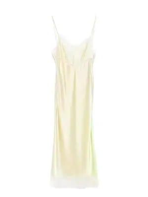 Kiki De Montparnasse Tiered Slip Dress - Yellow