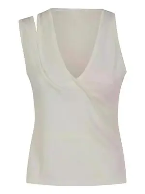 CHRISTOPHER ESBER Cut-Out Ribbed Top
