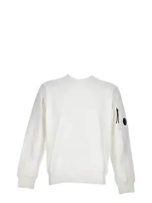 C.P. COMPANY Pocket-detail Crew-neck Sweatshirt - White