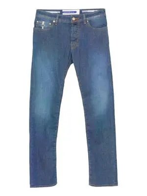 Jacob Cohen Slim-fit Jeans With Pocket Detail - Blue