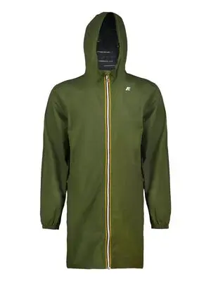 K-WAY Zip-fastening Hooded Coat - Green