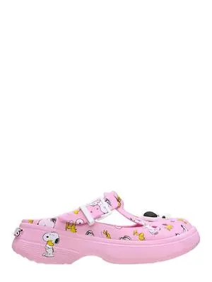 CROCS X Peanuts Snoopy And Woodstock Clogs - Pink