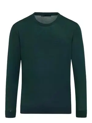 Kiton Round-neck Long-sleeve T-shirt - Green