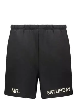 MR. SATURDAY Logo Shorts - Black