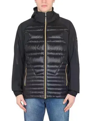 BOSS Quilted Hooded Down Jacket - Black