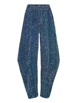ROTATE BY BIRGER CHRISTENSEN Bubble Hem Trousers - Blue