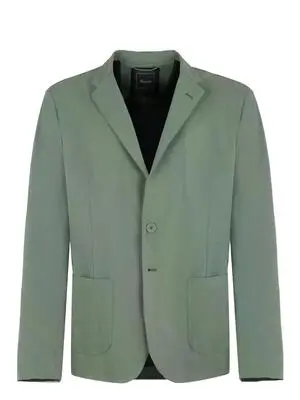 Herno Single-breasted Lapel Blazer - Green