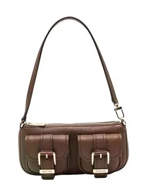 Michael Kors Zoe Buckle-Detail Shoulder Bag Brown