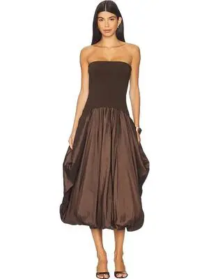 Simkhai Izzy Midi Dress Cocoa