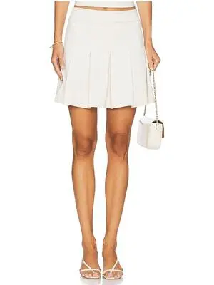 Susana Monaco Pleated Skirt - Blanched Almond