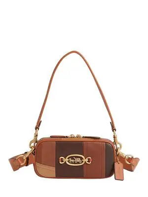 Coach Avery Shoulder Bag In Patchwork - Brass/multi