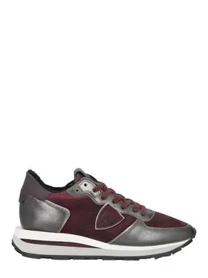 Philippe Model Metallic Running Sneakers - Red