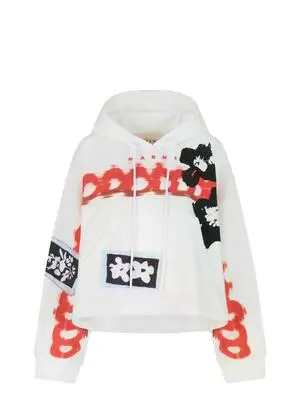 Marni Graphic-print Hoodie - White