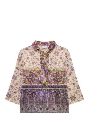 PIERRE-LOUIS MASCIA Floral-print Blouse - Neutrals