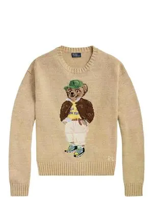 Polo Ralph Lauren Polo Bear Intarsia-knit Sweater - Neutrals