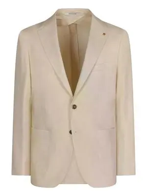 Tagliatore Single-breasted Linen Blazer - Neutrals