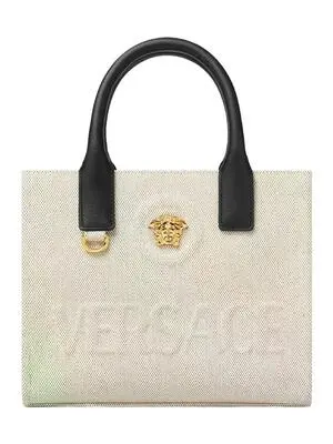 Versace La Medusa Mini Tote Bag - Neutrals