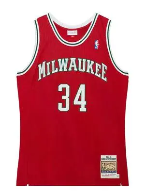 Mitchell & Ness Nba Milwaukee Bucks Giannis Antetokounmpo Jersey - Red