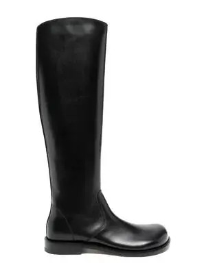 Loewe Campo Leather Boots - Black