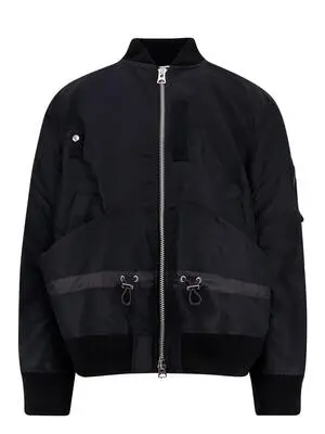 Sacai Nylon Bomber Jacket - Black