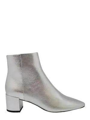 Saint Laurent Loulou Ankle Boots - Silver
