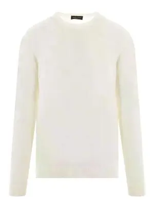ROBERTO COLLINA Merino-wool Crew-neck Sweater - Neutrals