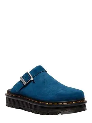 Dr. Martens Zebzag Suede Slingback Platform Mules - Blue