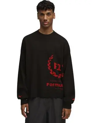 PUMA Formula 1â® 75 Years Motorsport Crew Neck Sweatshirt - Black