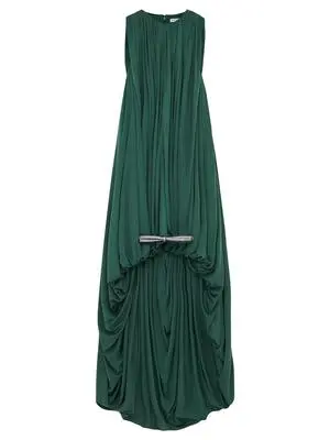 LOEWE Silk High-Low Midi Dress