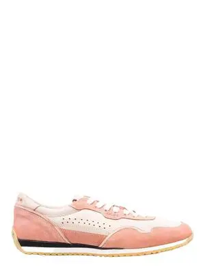 LEMARGO Perforated Suede Sneakers - Pink