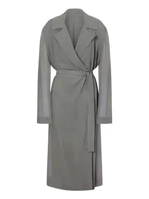 Alberta Ferretti Belted Coat - Grey