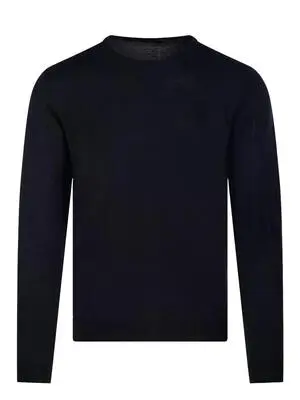 ROBERTO COLLINA Crew-neck Long-sleeve Sweater - Blue