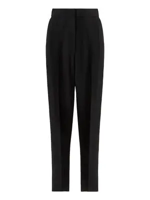 Fabiana Filippi Cady Pleated High-waisted Trousers - Black