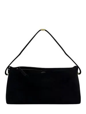 TOTEME Suede Shoulder Bag - Black