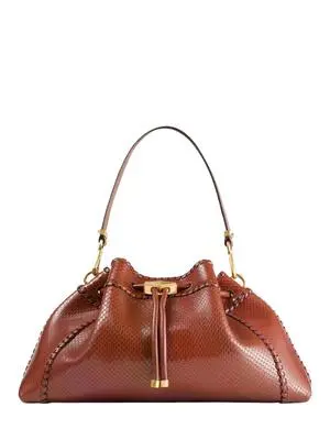 JIMMY CHOO Leather Shoulder Bag - Brown