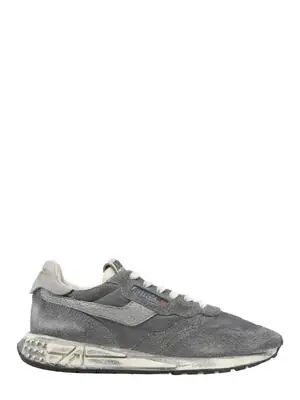 AUTRY Suede-leather Low-top Sneakers - Grey