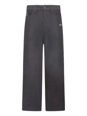 Balenciaga Baggy Trompe L'oeil Loose-fit Jeans - Grey