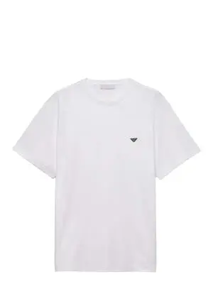 Prada Logo Cotton T-shirt - White