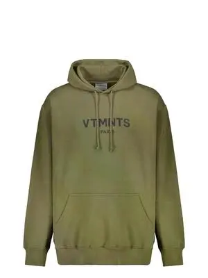 Vetements Logo-print Hoodie - Green