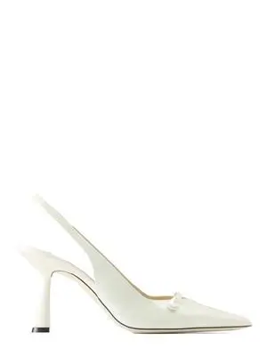JIMMY CHOO 85mm Amita Sling-back Pumps - Neutrals