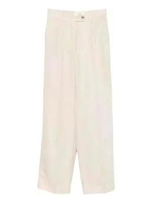 Ba&sh Stripe-pattern Trousers - Neutrals