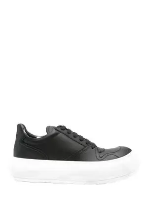 Moschino Leather Platform Sneakers - Black
